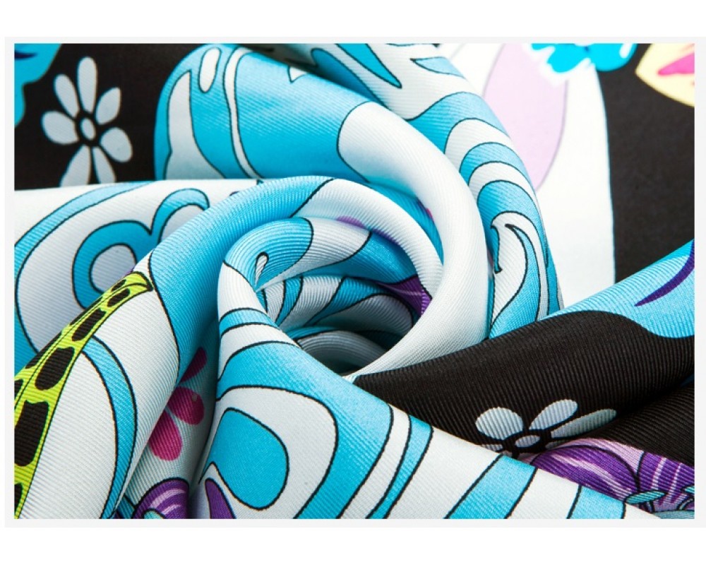 Wensli Silk Scarf - 12 animal sign